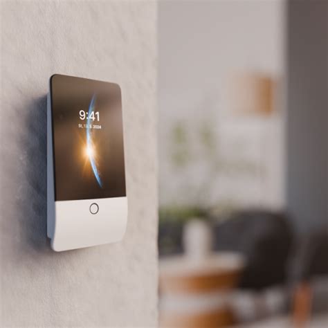 JA E Natus White Bus Touchscreen Keypad With RFID Reader