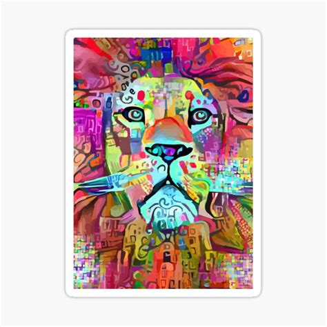 Lion Sticker For Sale By Faylisart Redbubble