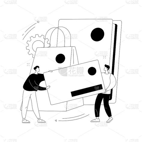 品牌识别抽象概念矢量插图。素材 花瓣网