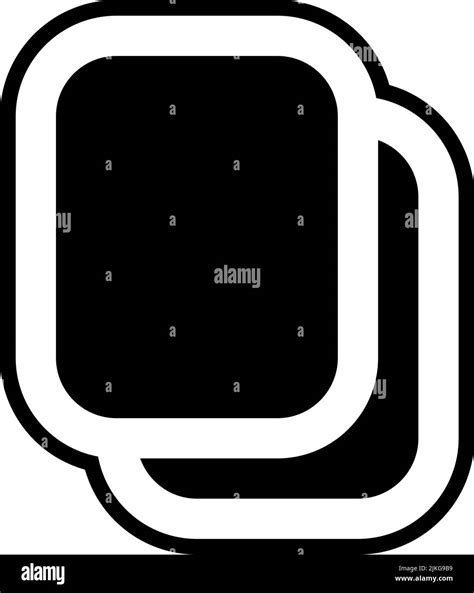 Copy Icon Black Vector Illustration Stock Vector Image And Art Alamy