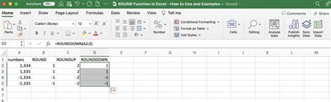 round function in excel how to use and examples layer blog