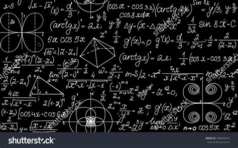 Mathematical Vector Seamless Pattern Geometrical Plots Stock Vector Royalty Free