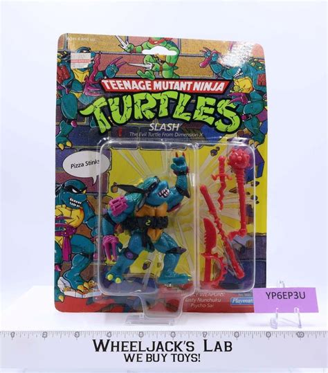 Slash Teenage Mutant Ninja Turtles Tmnt 1990 Playmates Figure New Mosc