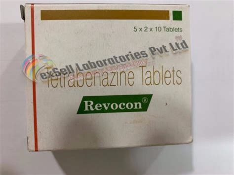 Revocon Tetrabenazine Tablets 25mg — Exselllaboratories Pvt Ltd