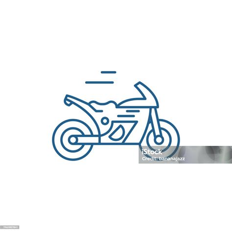 레이스 자전거 라인 아이콘 개념입니다 레이스 자전거 평면 벡터 기호 기호 개요 그림 라인아트에 대한 스톡 벡터 아트 및 기타 이미지 라인아트 오토바이 일러스트레이션