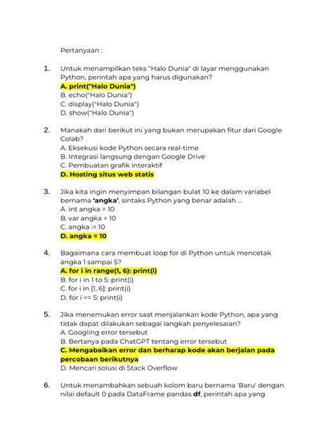 Python Assessment Pg Scribd Pdf