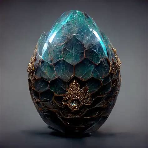 a dragon egg made of crystal Midjourney中国