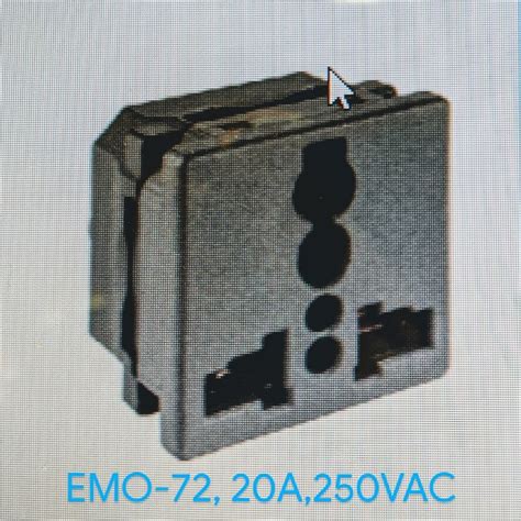 Uni Socket EMO A VAC Elcom Make Number Of Sockets Single At Piece In Thane