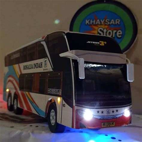 Promo Miniatur Bus Bis Mainan Bus Bis Double Deker Rosalia Indah Plus