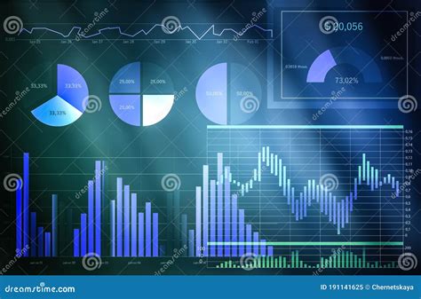 Digital Charts And Graphs With Binary Code On A Computer Screen Data Technology Information