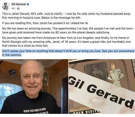 Gil Gerard Dead Buck Rogers Star Has Posthumous Message For Fans