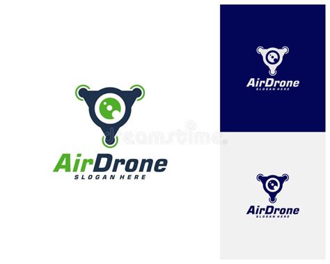 Drone Logo Design Template Photography Drone Icon Vector Creative Design Stock Illustration