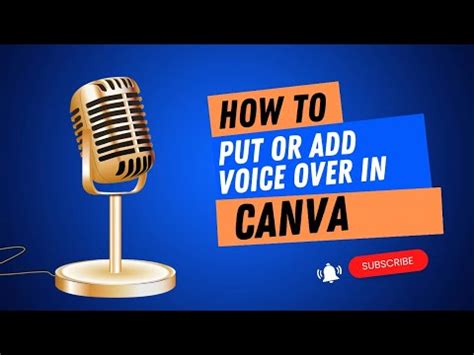 How to Put or Add Voice over in Canva Mobile - YouTube