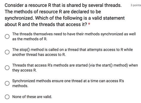 solved consider a resource r that is shared by several