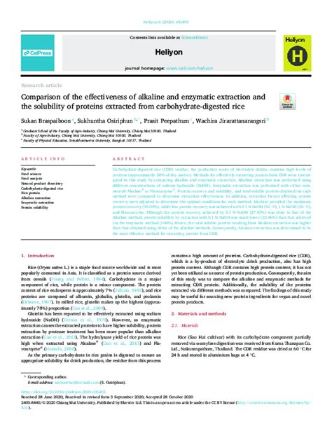 Pdf Comparison Of The Effectiveness Of Alkaline And Enzymatic
