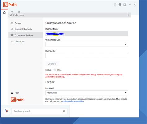 Need Help To Connect The Robot To Orchestrator Robot Uipath