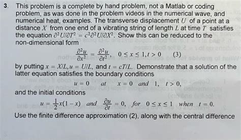 This Problem Is A Complete By Hand Problem Not A Chegg Com