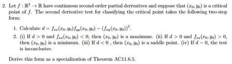 solved 2 let f r2 r have continuous second order partial