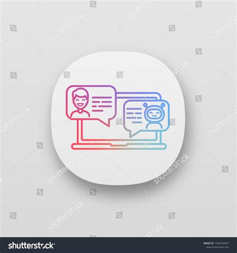 Support Chatbot App Icon Uiux User Stock Vector Royalty Free 1180764007 Shutterstock