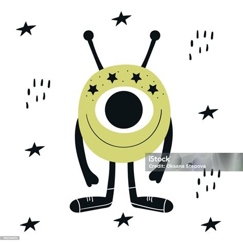 귀여운 몬스터와 재미 있는 보육 포스터입니다 스 칸디 나 비아 스타일에서 벡터 일러스트 레이 션 0명에 대한 스톡 벡터 아트 및 기타 이미지 Istock