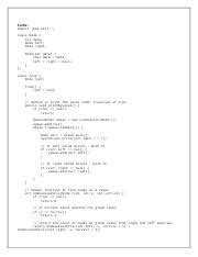 Microsoft Word Hw Docx Code Import Java Util Class Node Int Data Node Left Node Right