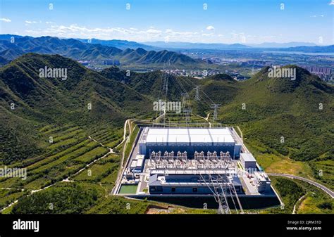 Beijing China August 25 2022 The Yanqing Converter Station Of