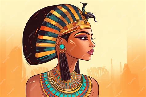 Premium Photo Portrait Of An Ancient Egyptian Goddess Beautiful Girl