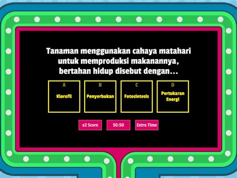 Latihan Soal Fotosintesis Gameshow Quiz