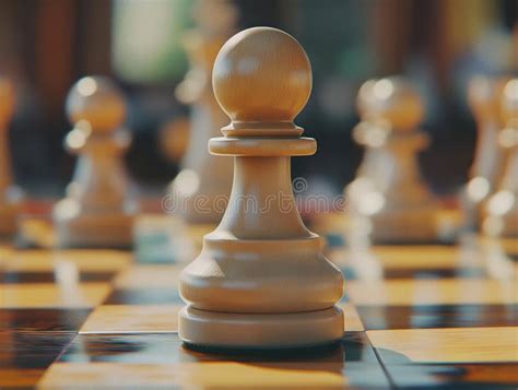 Strategic Focus Chess Pawn Center Stage Stock Image Image Of Determination Move 316654253