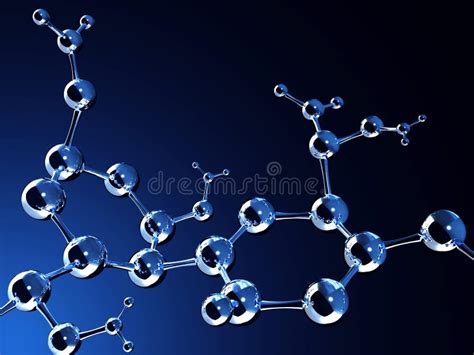 Abstract Molecular Structure Stock Illustration Illustration Of Line