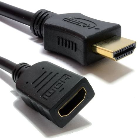 Hdmi Male To Female Extension Cable 27cm Geewiz