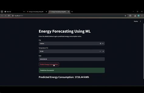 Energy Forecasting Model Devpost