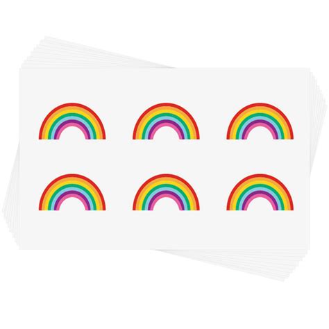 Tiny Rainbows Metallic Temporary Tattoos Flash Tattoos® Flash Tattoos