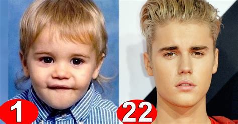 Usa Directory Justin Bieber Transformation From 1 To 23 Years Old