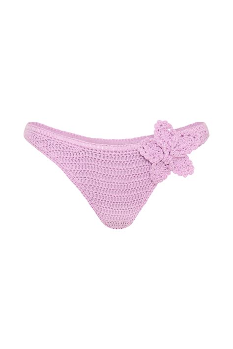 River Floral Crochet Bikini Top Lilac And Meshki Us