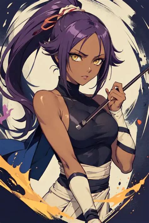 Ai Art Yoruichi Shihouin By Bakon Pixai