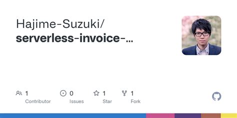 Github Hajime Suzukiserverless Invoice Generator