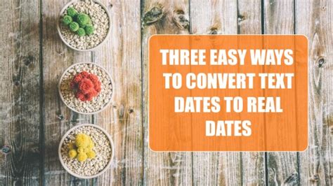 Convert Text Dates To Real Dates Excel Tips Mrexcel Publishing