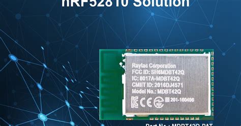 Nordic Bluetooth WiFi Module Nordic NRF52810 AT Command BLE Module