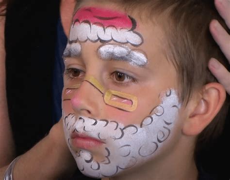 Santa Face Paint Step By Step Guide Video
