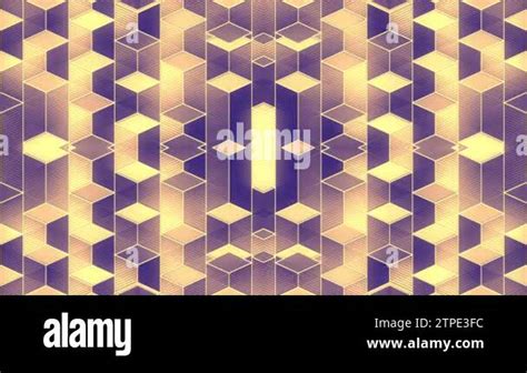 Trendy Kaleidoscopic Neon Colored Digital Background With Seamless Loop Animation Of Rectangular