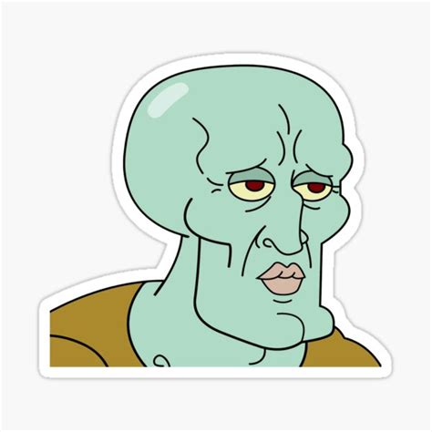 Mrs Puff Sandy Cheeks Sea Creatures Handsome Sticker For Sale By Tia Redbubble