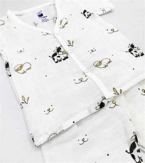 Newborn Summer Clothes Cotton Muslin Shirt And Shorts Set Zizuka Zizuka