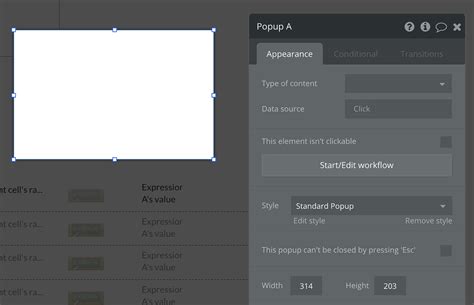 does showing a popup suspend or terminate the workflow 4 by