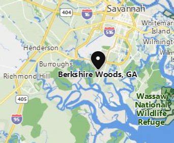 Berkshire Woods Savannah Nbhd Georgia Area Map More