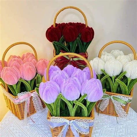 Arreglos Florales Hechos Con Limpiapipas 😊 Knutselideeën Knutselen