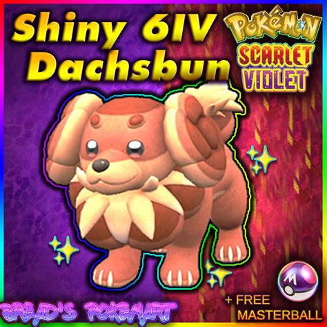Dachsbun Shiny 6iv Pokemon Scarlet And Violet Raid Battle Etsy Canada