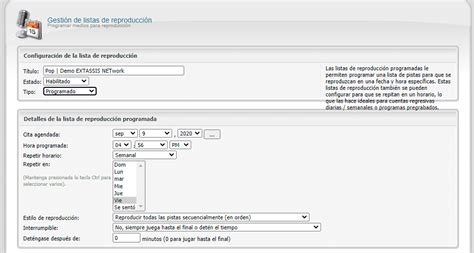como crear listas de reproducción en autodj centovacast extassis