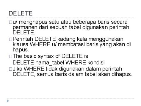 Pemrograman Visual Ii Database Management System Dbms Oleh