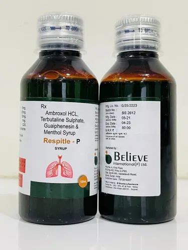 Respitle P Syp Packaging Size 100 Ml At ₹ 80 Bottle In Surat Id